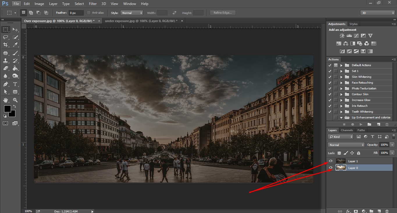 Photo Exposure Blending with Luminosity Mask